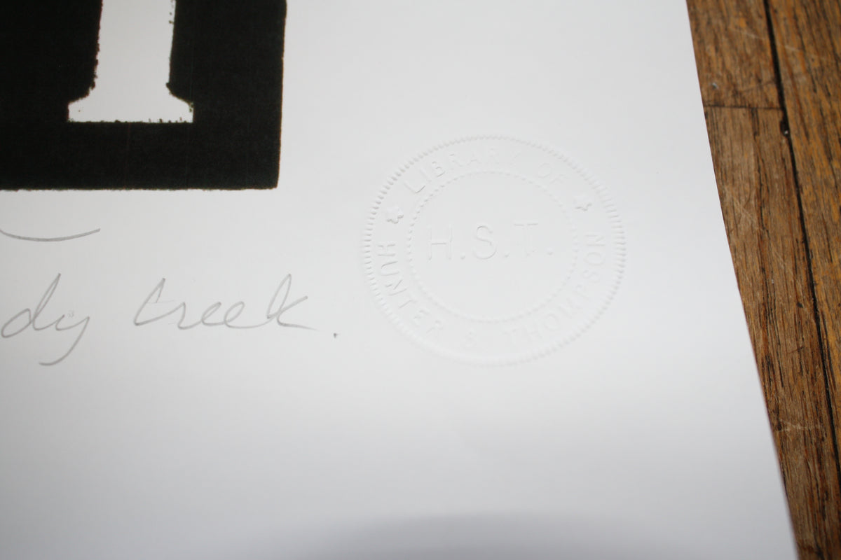 Official "Thompson for Sheriff" campaign poster of Hunter S. Thompson's ...