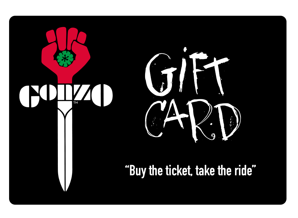 Gonzo Gift Card – Official Hunter S. Thompson Gonzo Store